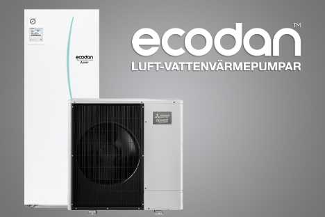 Luft-Vatten Värmepump Ecodan (Mitsubishi Electric Scandinavia)